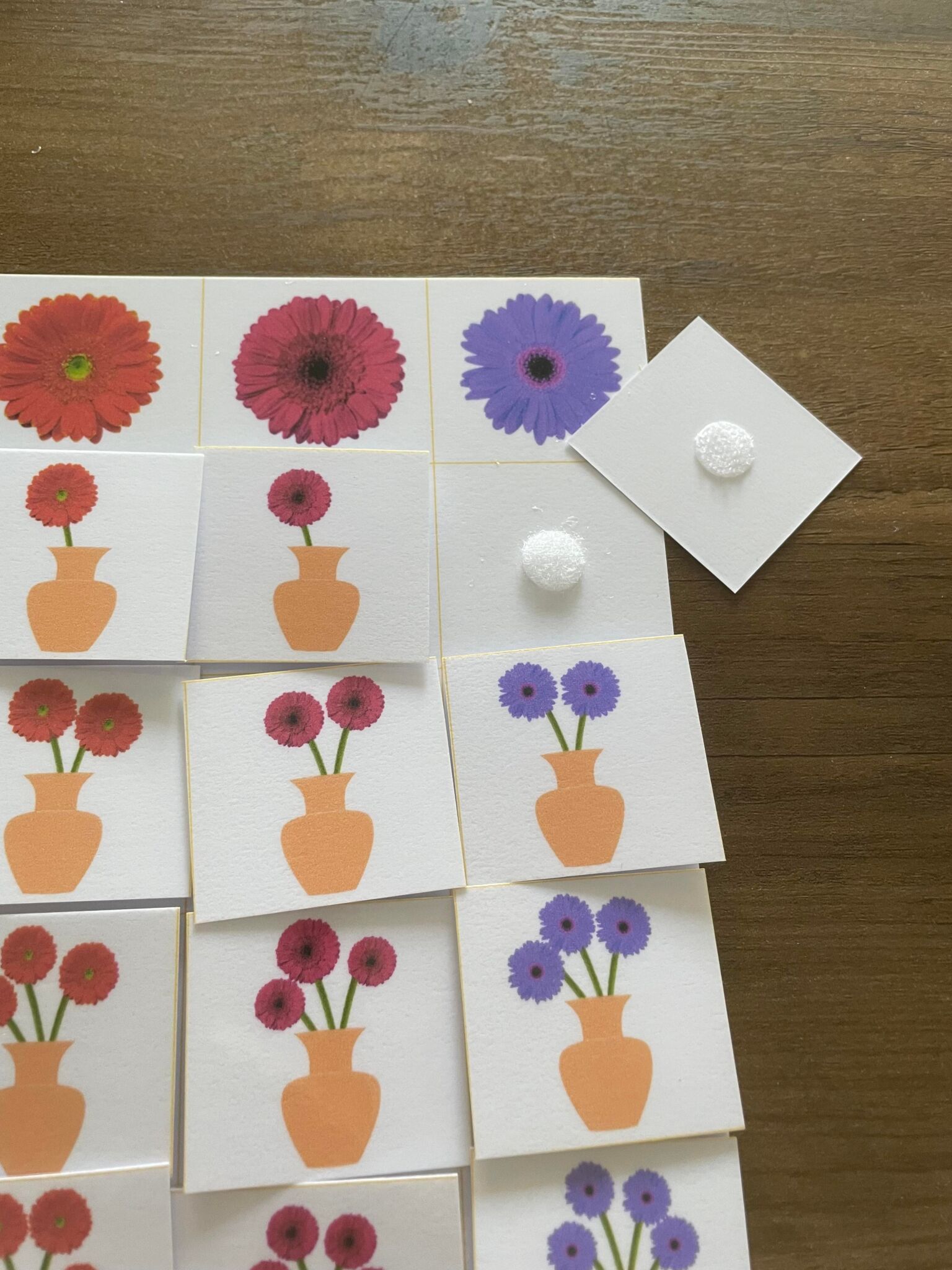 Tableau double entrée dénombrement et couleurs – Apprendre Simplement