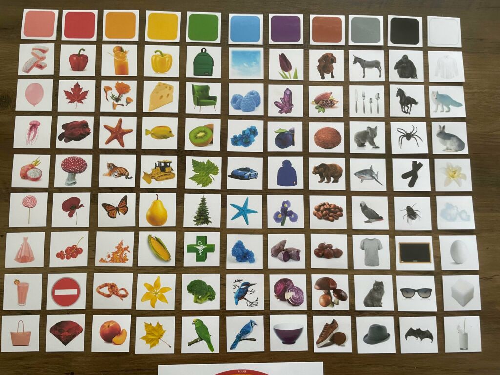 Cartes et jeu d’association des couleurs – Apprendre Simplement