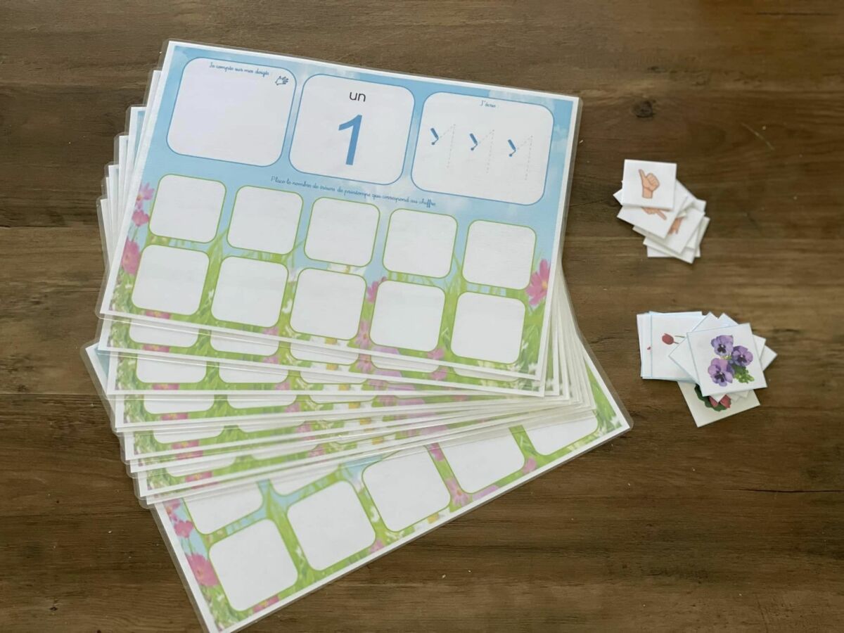 Ecriture chiffrée et dénombrement du printemps – Apprendre Simplement