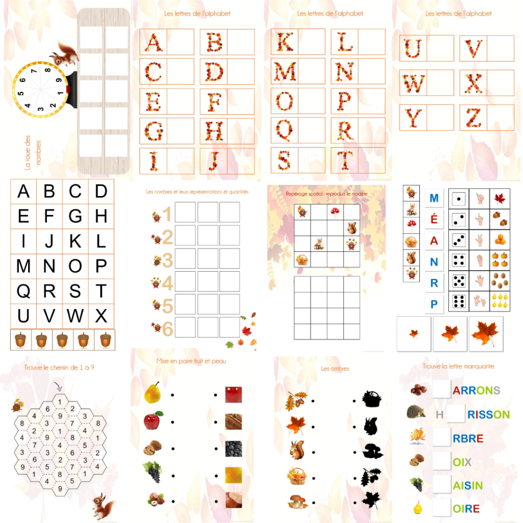 cahier d’activités automne – Apprendre Simplement