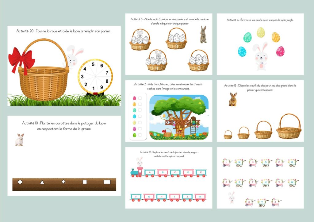 Livret d’activité de Pâques – Apprendre Simplement