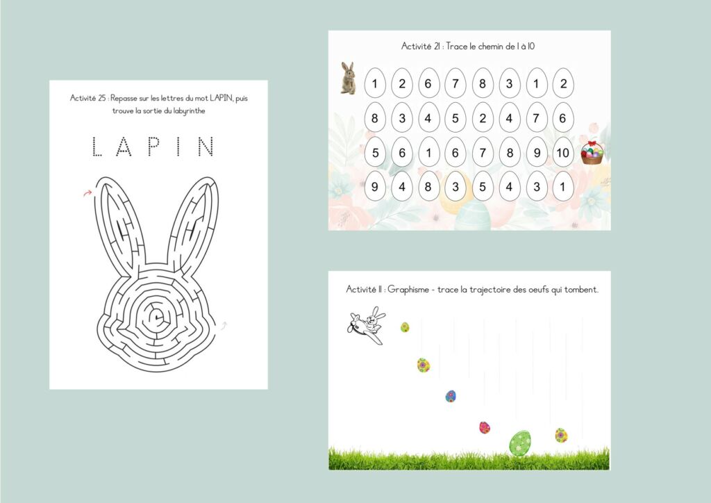 Livret d’activité de Pâques – Apprendre Simplement